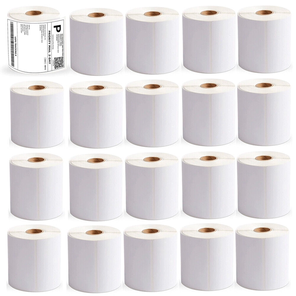 20 Rolls 4x6 Direct Thermal Shipping 5000 Labels For Zebra 2844 Eltron ...
