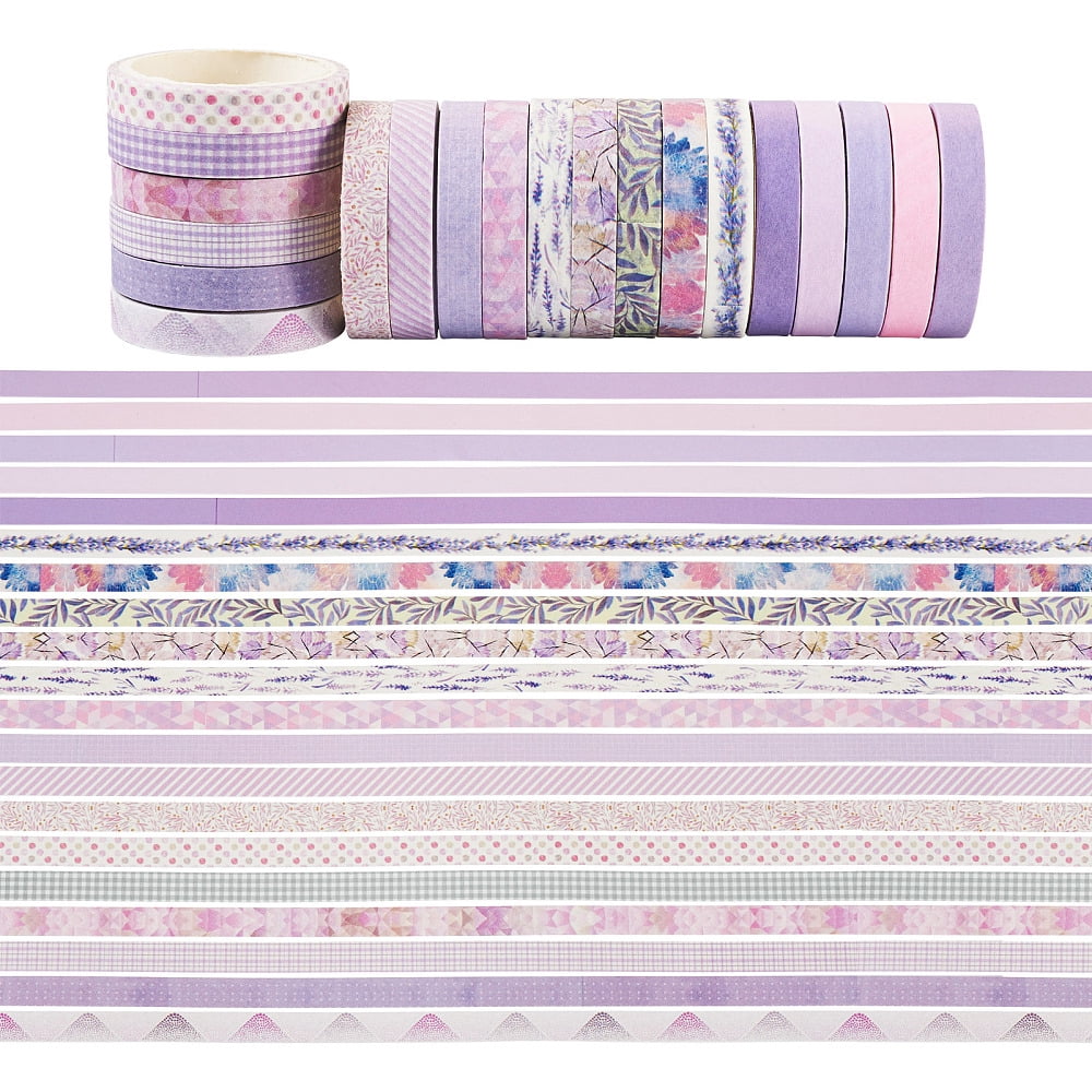 20 Rolls Paper Adhesive Tape Set Round Stickers for Card-Making ...
