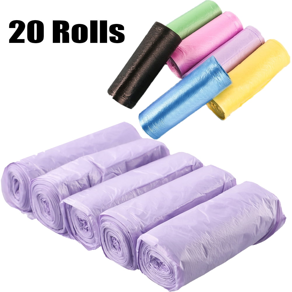 20 Rolls Portable Camping Festival Toilet Home Clean Composting Bag ...