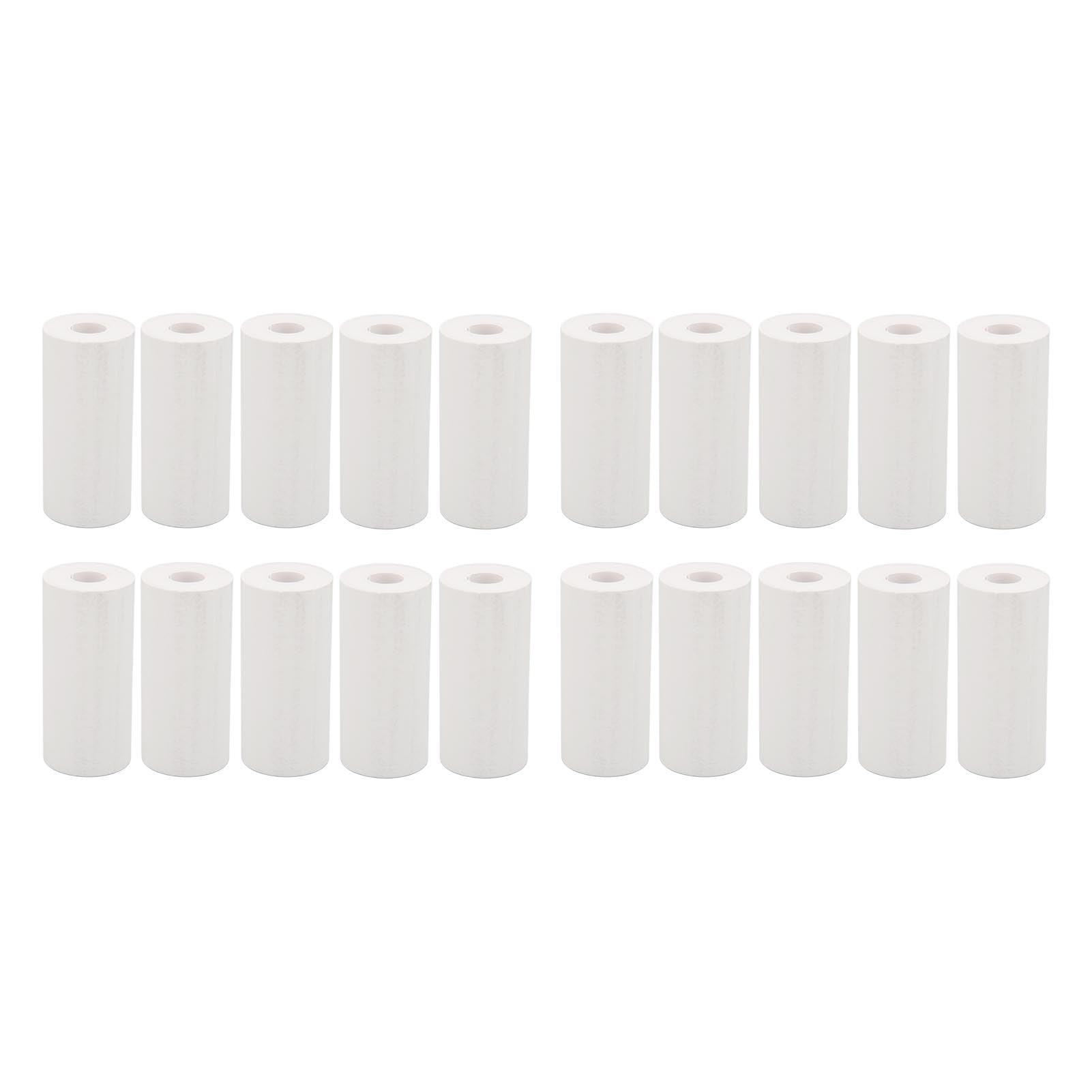20 Rolls Thermal Printer Paper 57*25mm White Mini Printing Paper For ...