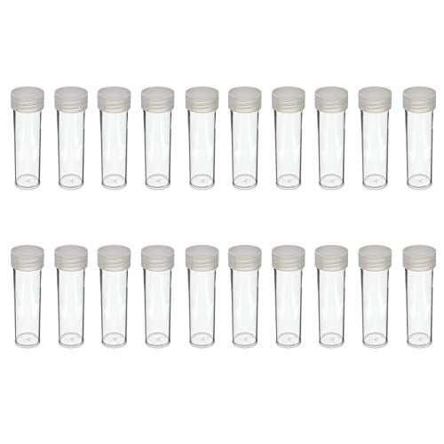 Edgar Marcus 20-Pack Round Clear PENNY/CENT Coin Tubes with Screw-on ...
