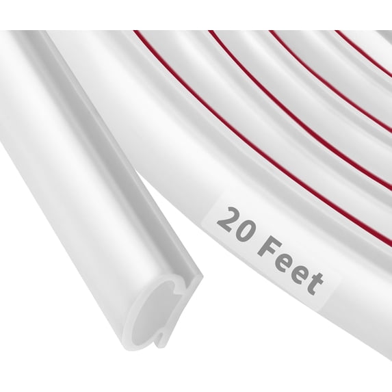 20 Rubber Weather Stripping Door Seal Strip, Self-Adhesive Backing D ...