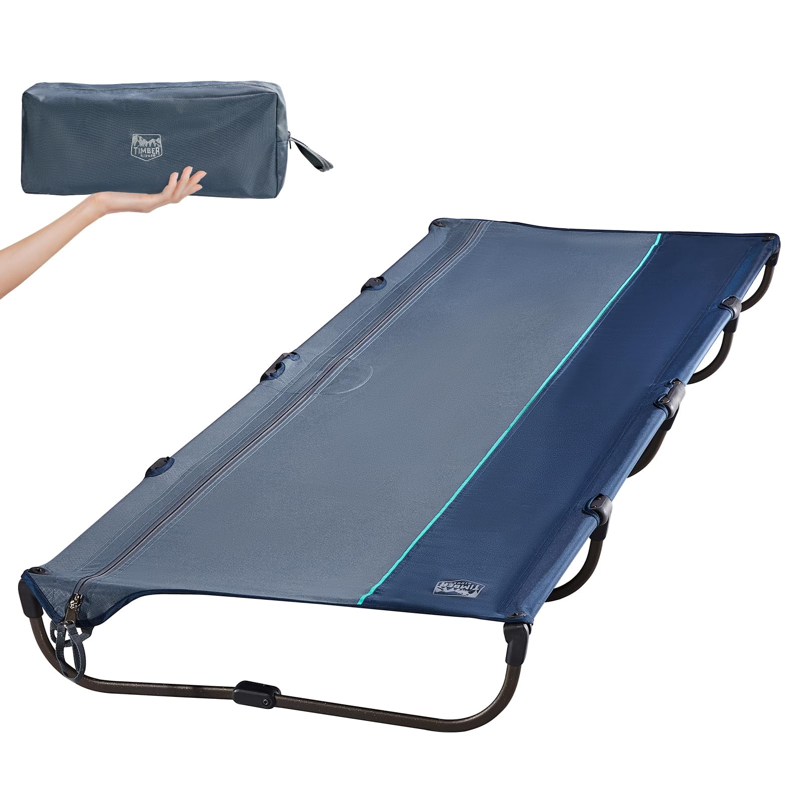 20-Second Quick Set-Up Camping Cot, Lightweight Aluminum Folding Cot ...