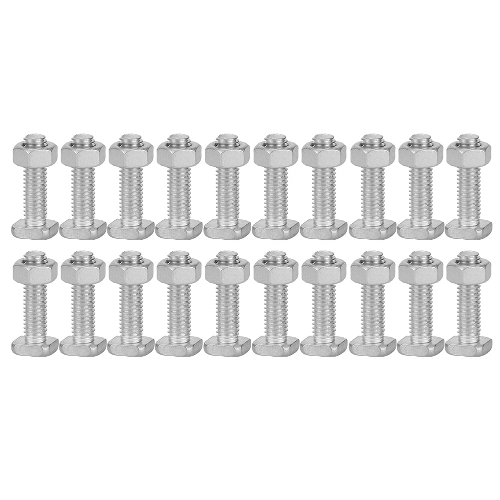 20 Set 22mm M6x22 Bolts and M6 Nuts Bolts Set Tool Accessory for ...