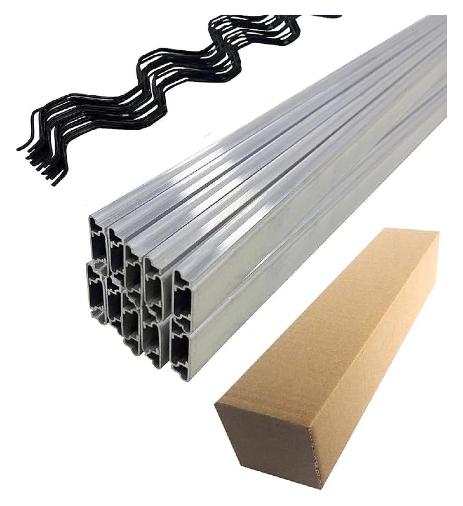 20 Set Greenhouse Spring Wire and Lock Channel Kit,6.6 FT PVC-Coated ...