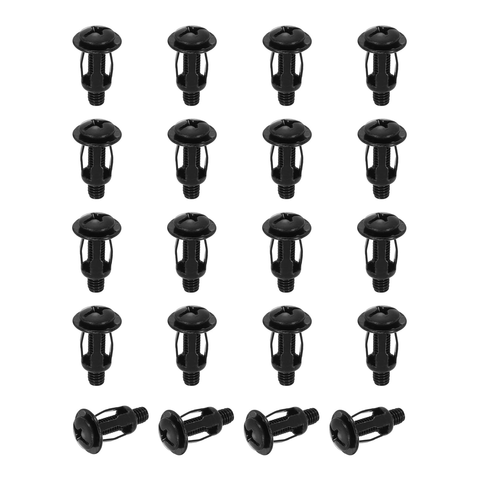 20 Set M6x28mm Jack Nuts, Carbon Steel Zinc Finish Expansion Screw ...
