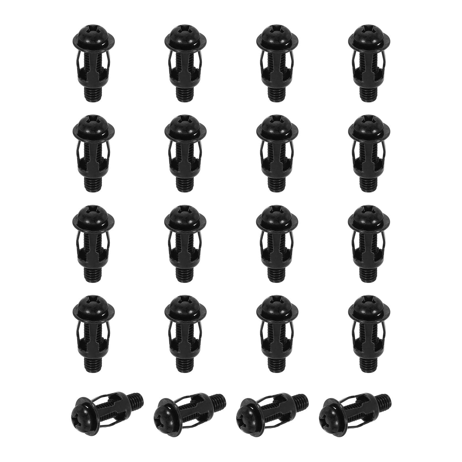 20 Set M8x34.5mm Jack Nuts, Carbon Steel Zinc Finish Expansion Screw ...
