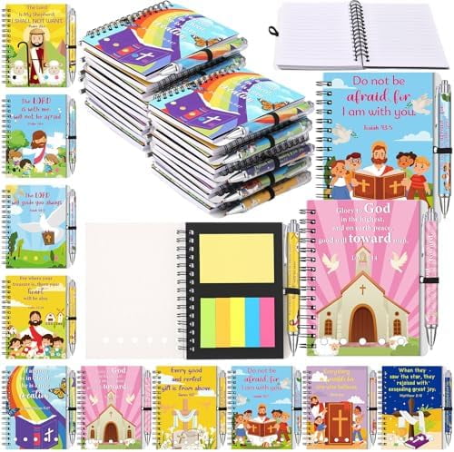 20 Sets/40 Pcs Christian Gifts Notebook Bulk for Woman Christian ...