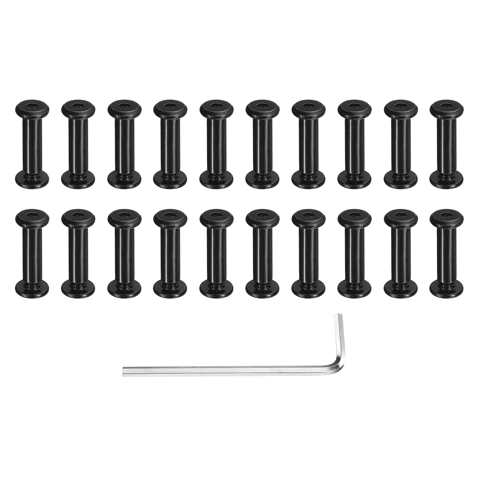 20 Sets Binding Post Screw Female M4*16*Φ5 Hex Drive Socket Cap with ...