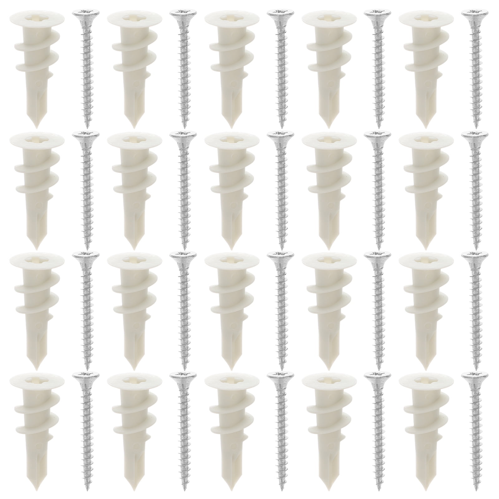 20 Sets Drywall Anchor Self Drilling Anchors Expansion Screws for ...