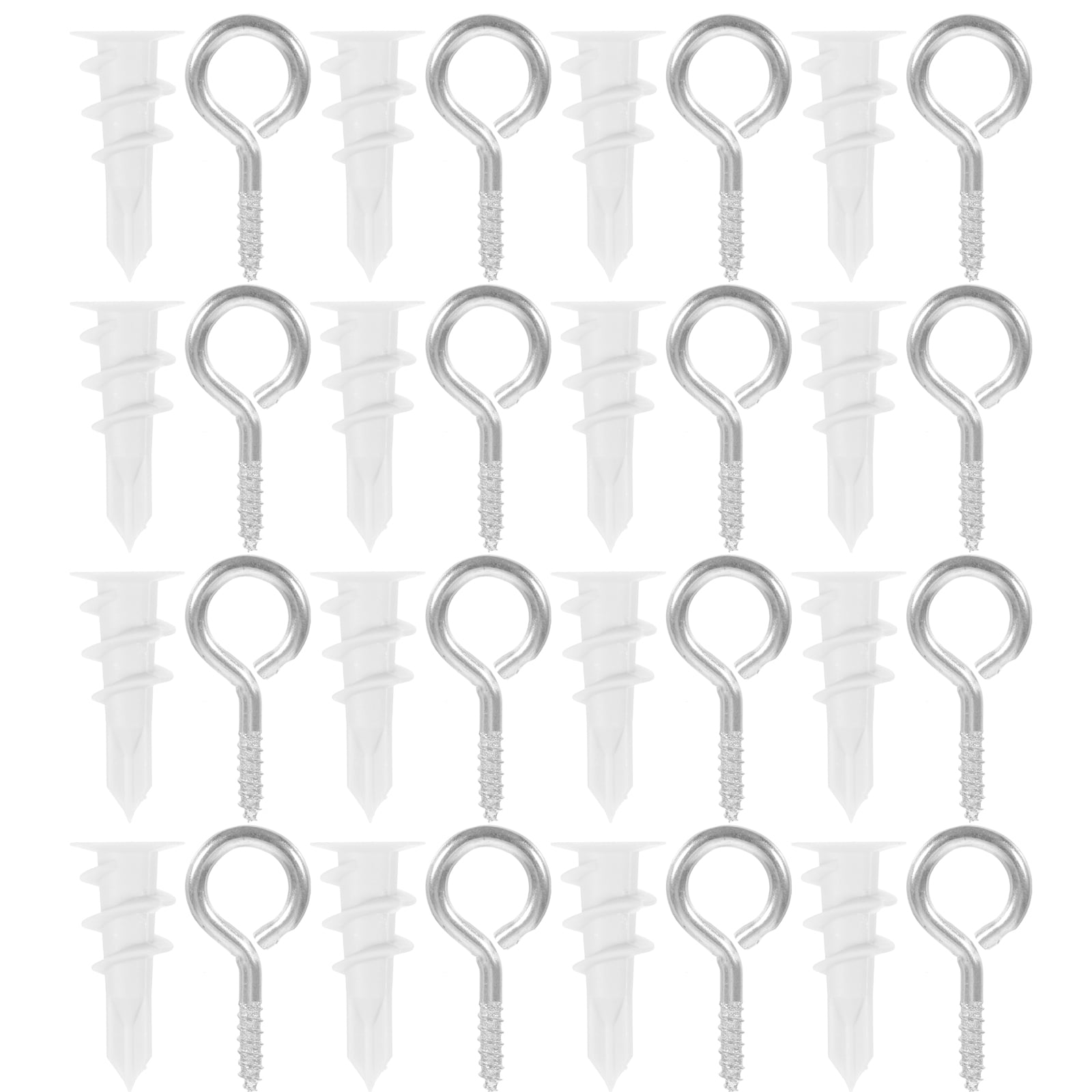 20 Sets Drywall Expansion Screws Anchors Heavy Duty Hook and Eye ...
