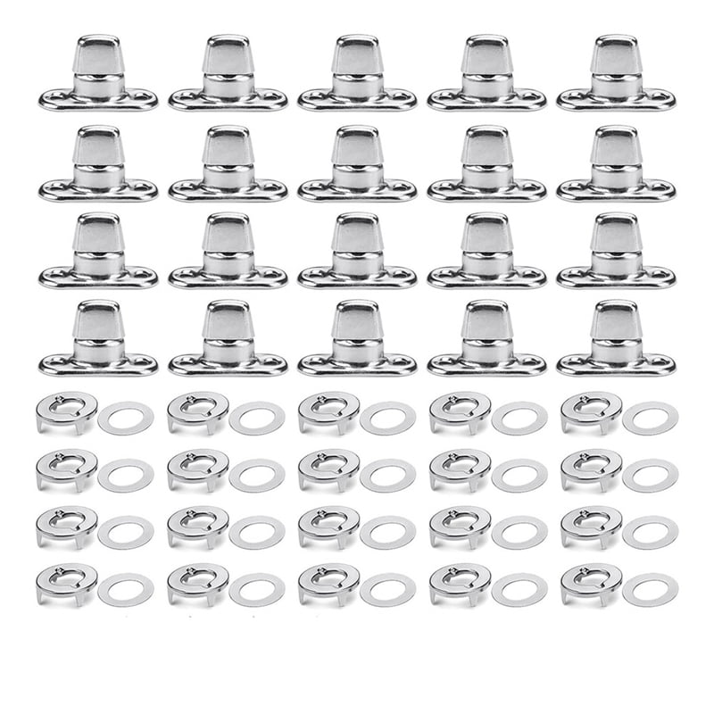 20 Sets Marine Grade Twist Lock Fasteners Turn Button Eyelet and Stud ...