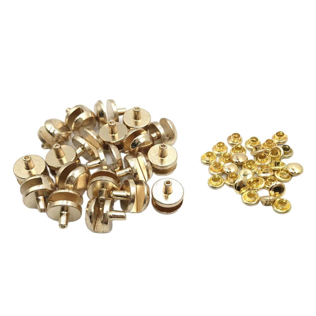 20 Sets Metal Boot Hooks Lace Fittings with Rivets Camp Hike Climbing ...