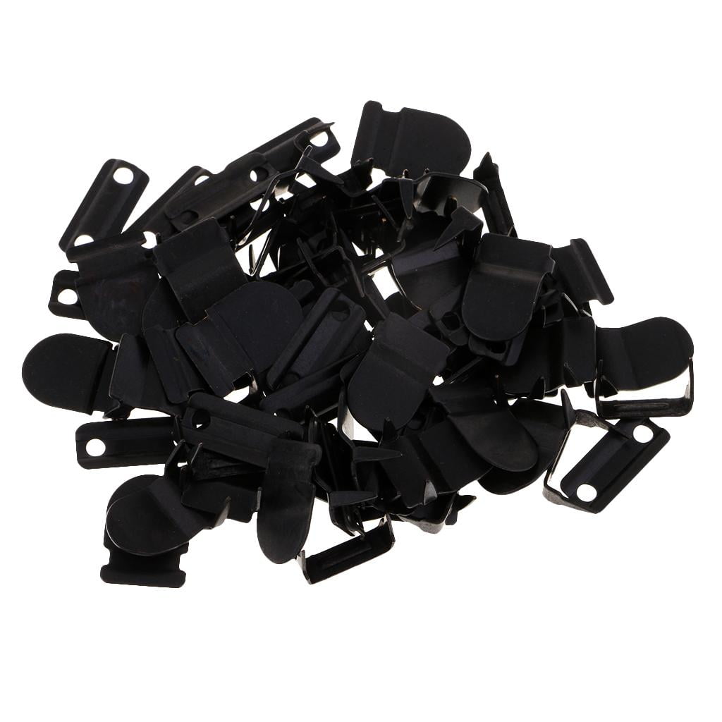 20 Sets Metal No Sew Closures Skirt and Trouser Fastener Black ...