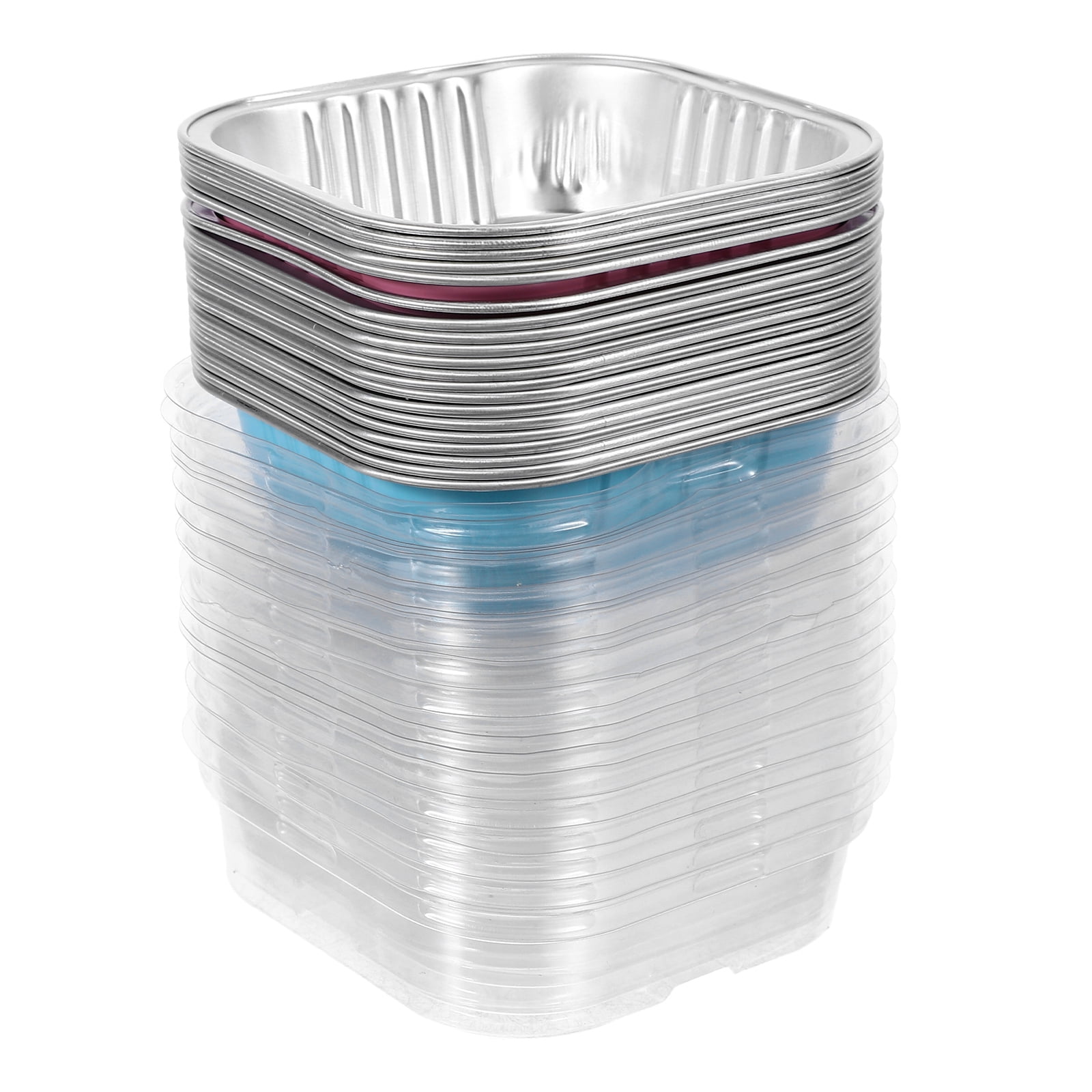 20 Sets Mini Loaf Pans Small Cake Tins Aluminum Foil Baking Boxes Non ...