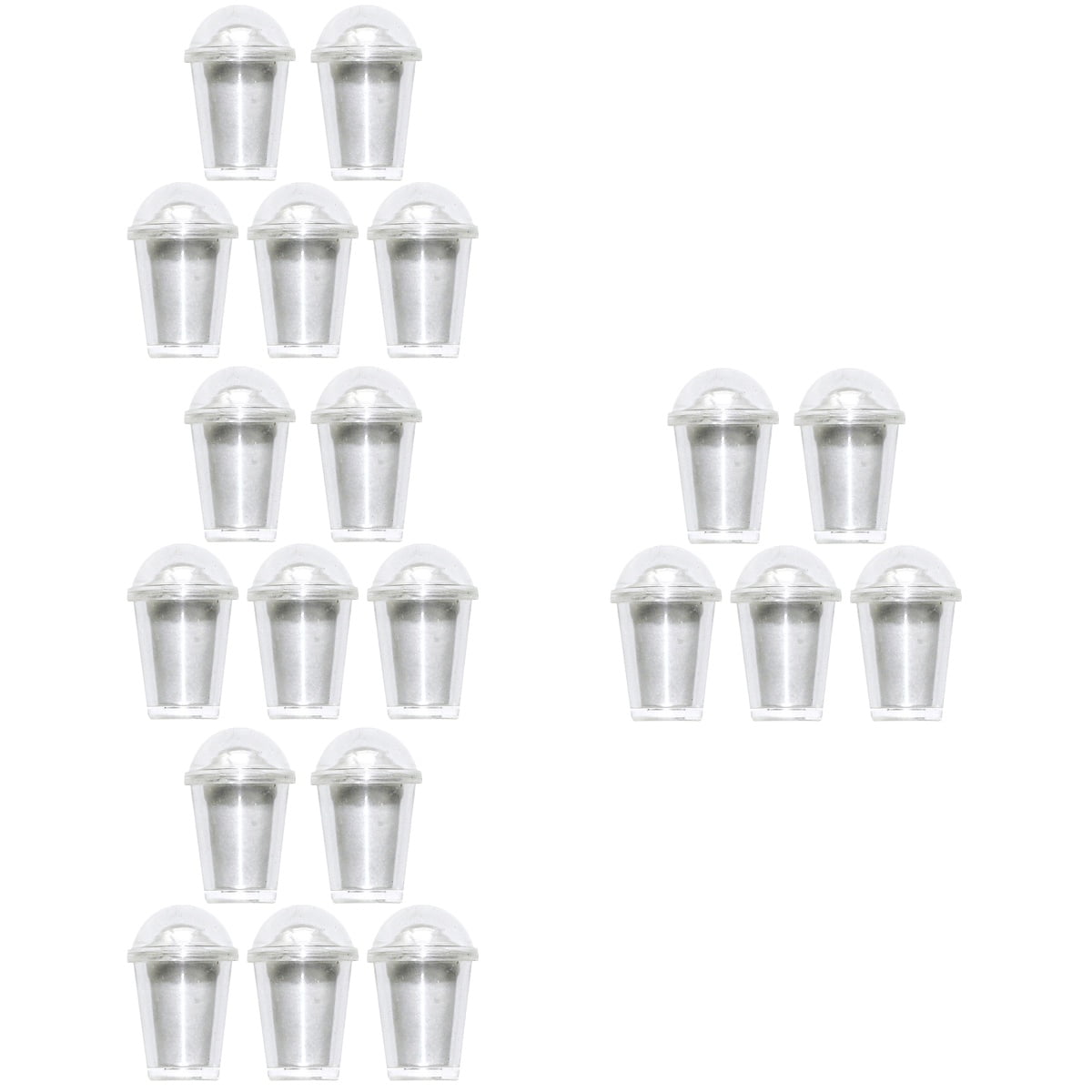 20 Sets Mini Tea Cups Miniature Bubble Tea Cups Miniature Ornaments ...