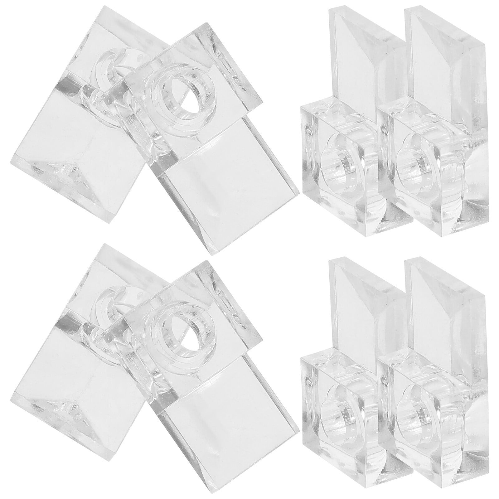 20 Sets Mirror Glass Clip Heavy Duty Hangers Plastic Wall Fixing ...