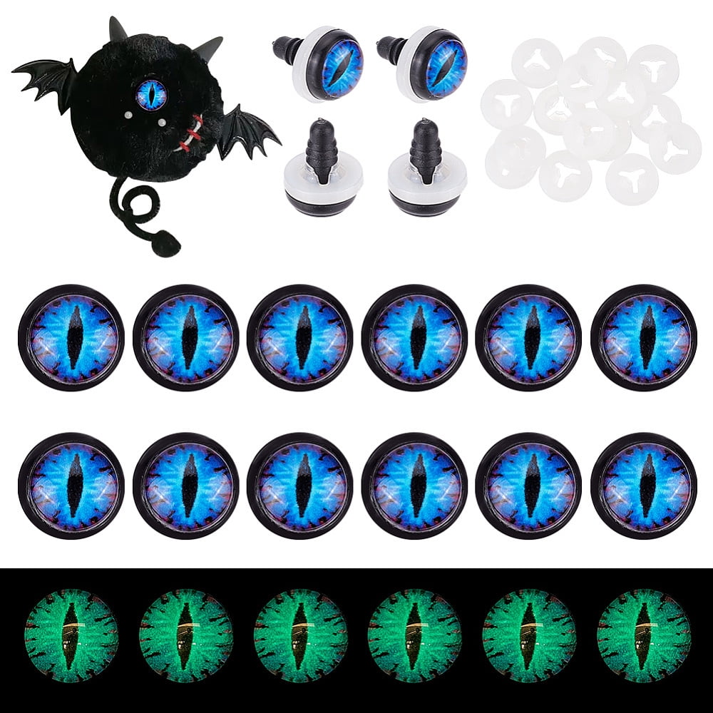 20 Sets Plastic Eyes Craft Safety Eyes for Crafts Crochet Toy and ...