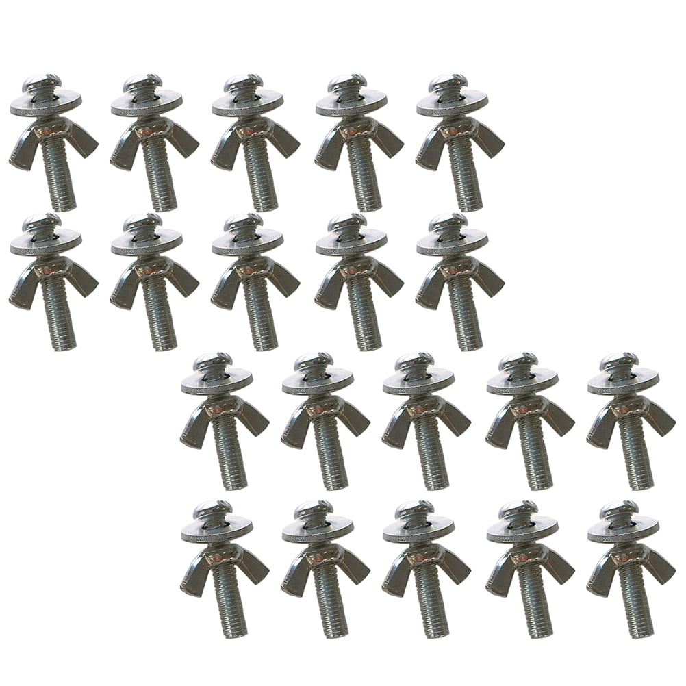 OUNONA 20 Sets Silver Fixing Screws and Gaskets Suitable for Bird Cage ...