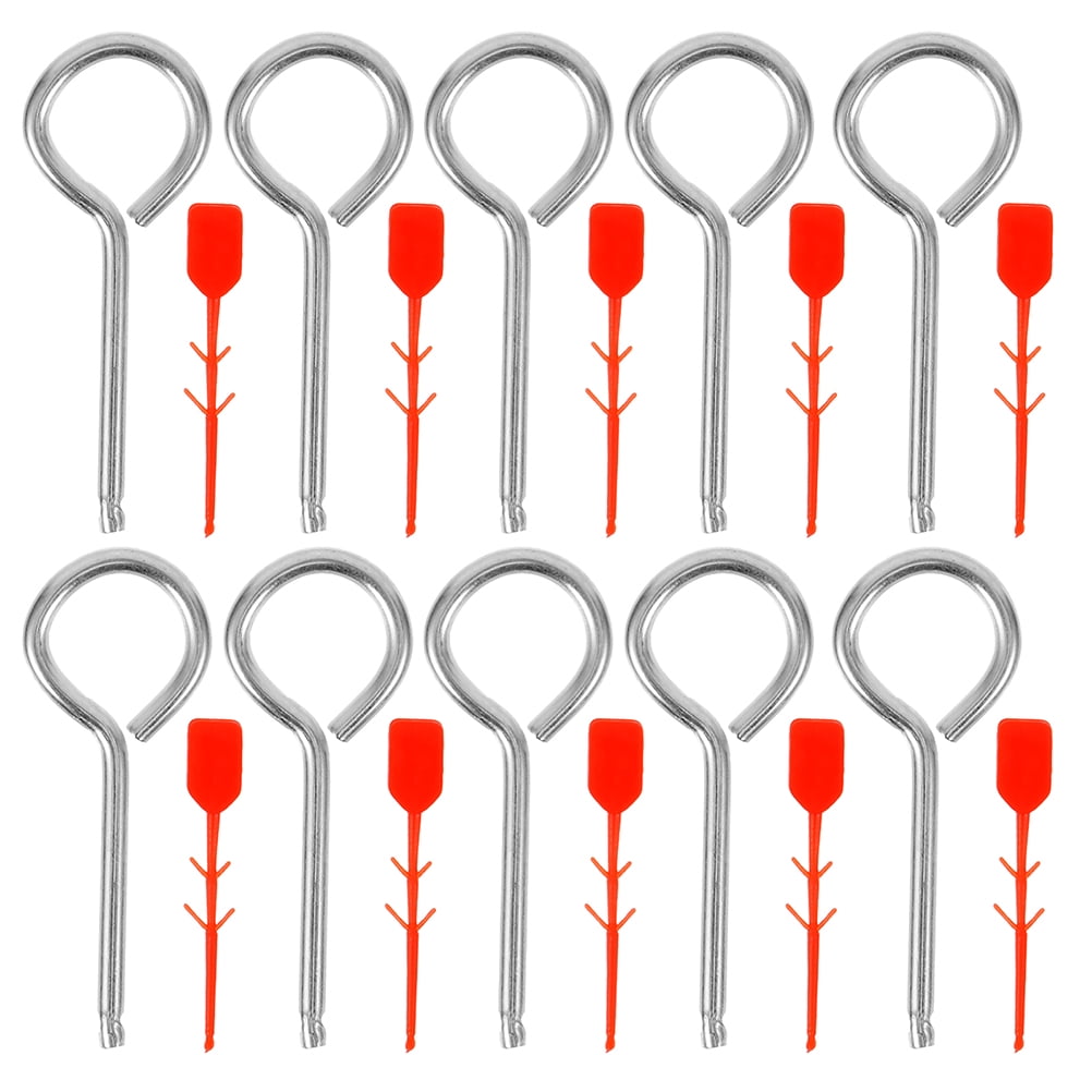20 Sets Red Tamper Seals and Fire Extinguisher Pull Pins Metal Lock ...