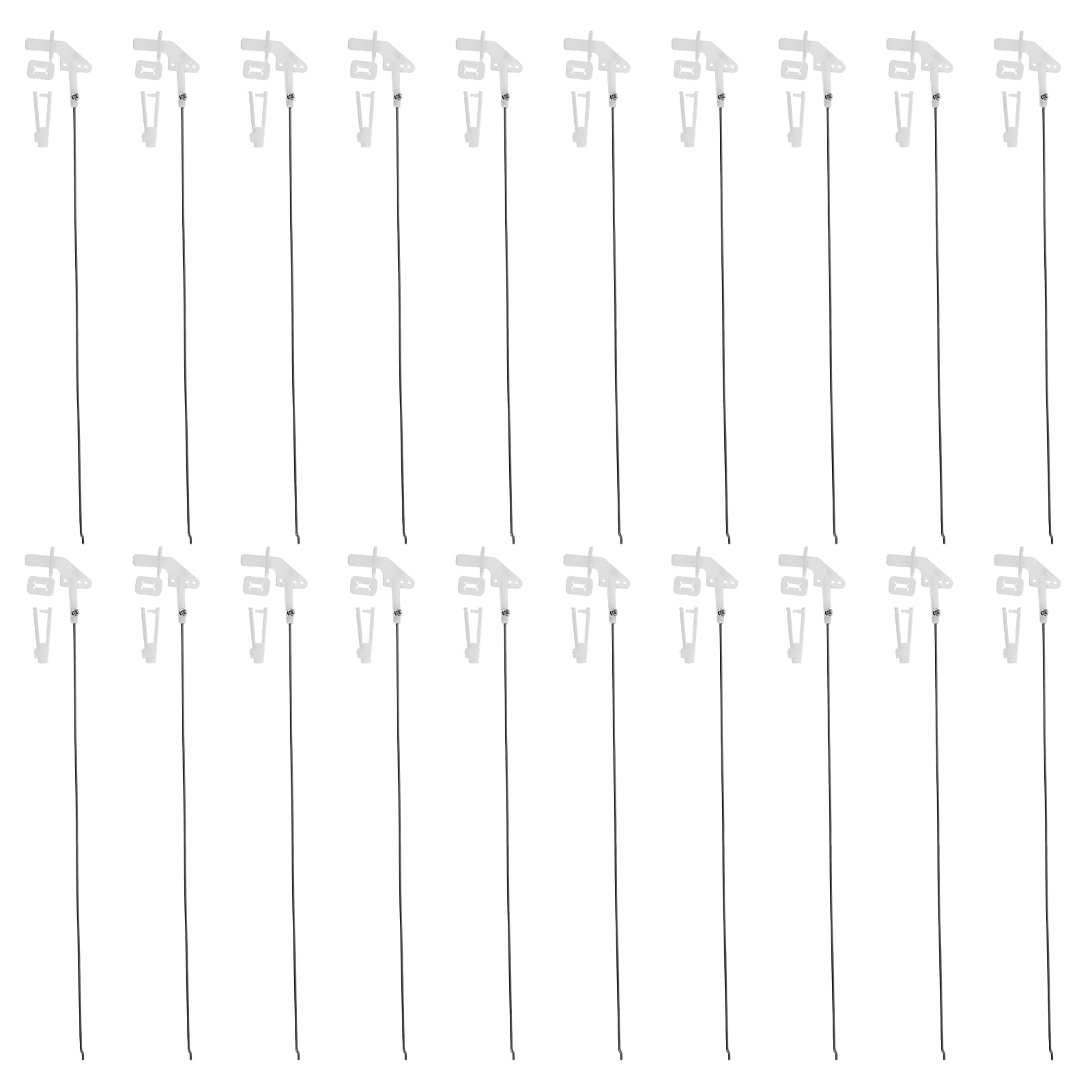 20 Sets Pushrod Connector Linkage Stopper RC Plane Control Horns Parts ...