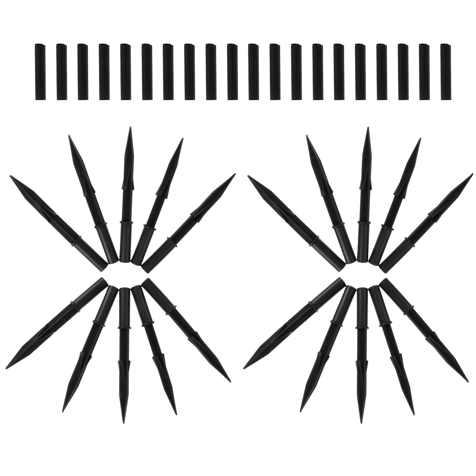 RENACLIPY Landscape Light Spikes Outdoor Use Black Plastic 20 Sets ...