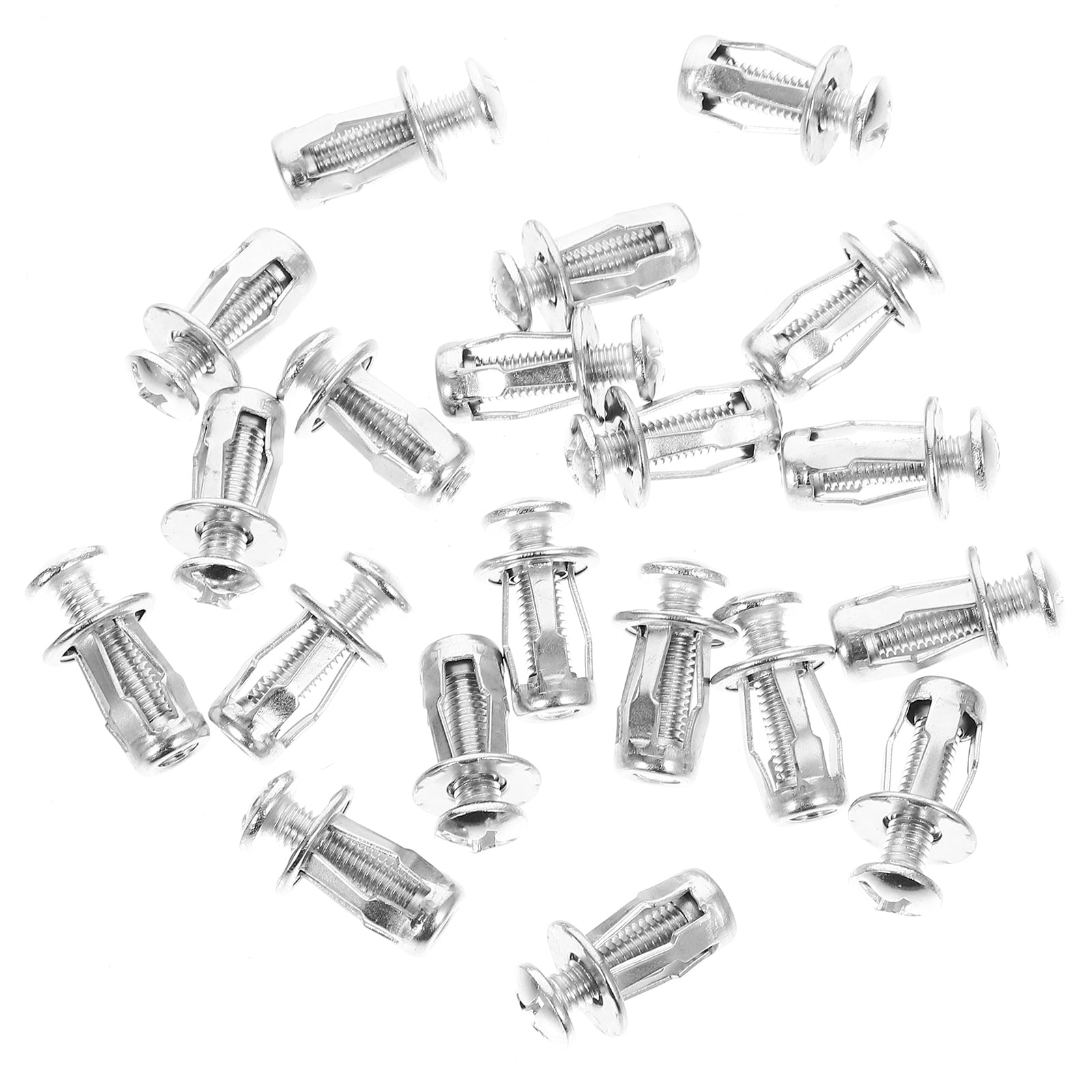 CIMAXIC 20 Sets Stainless Steel Fixing Nuts Petal Shape Hollow Door ...