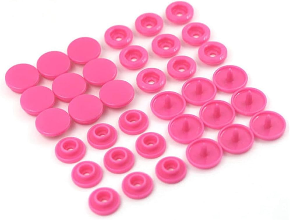 20 Sets T5 Resin Plastic Snaps Buttons Snap Fasteners Press Studs for ...