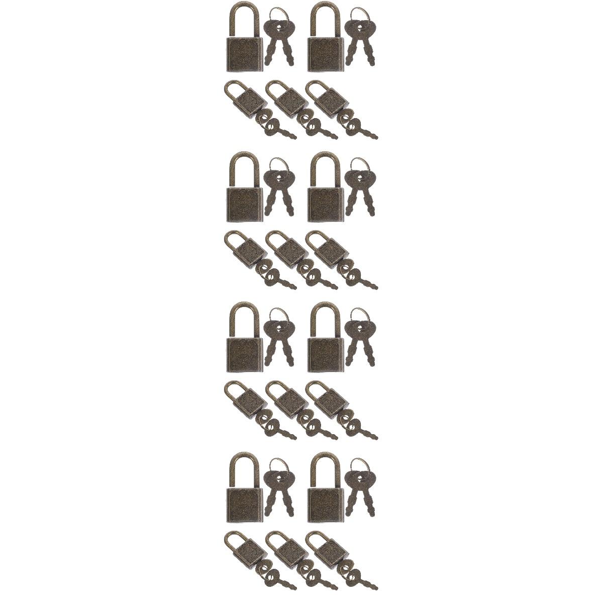 20 Sets Treasure Chest Lock Locks with Keys Funny Padlocks Toys Kid ...