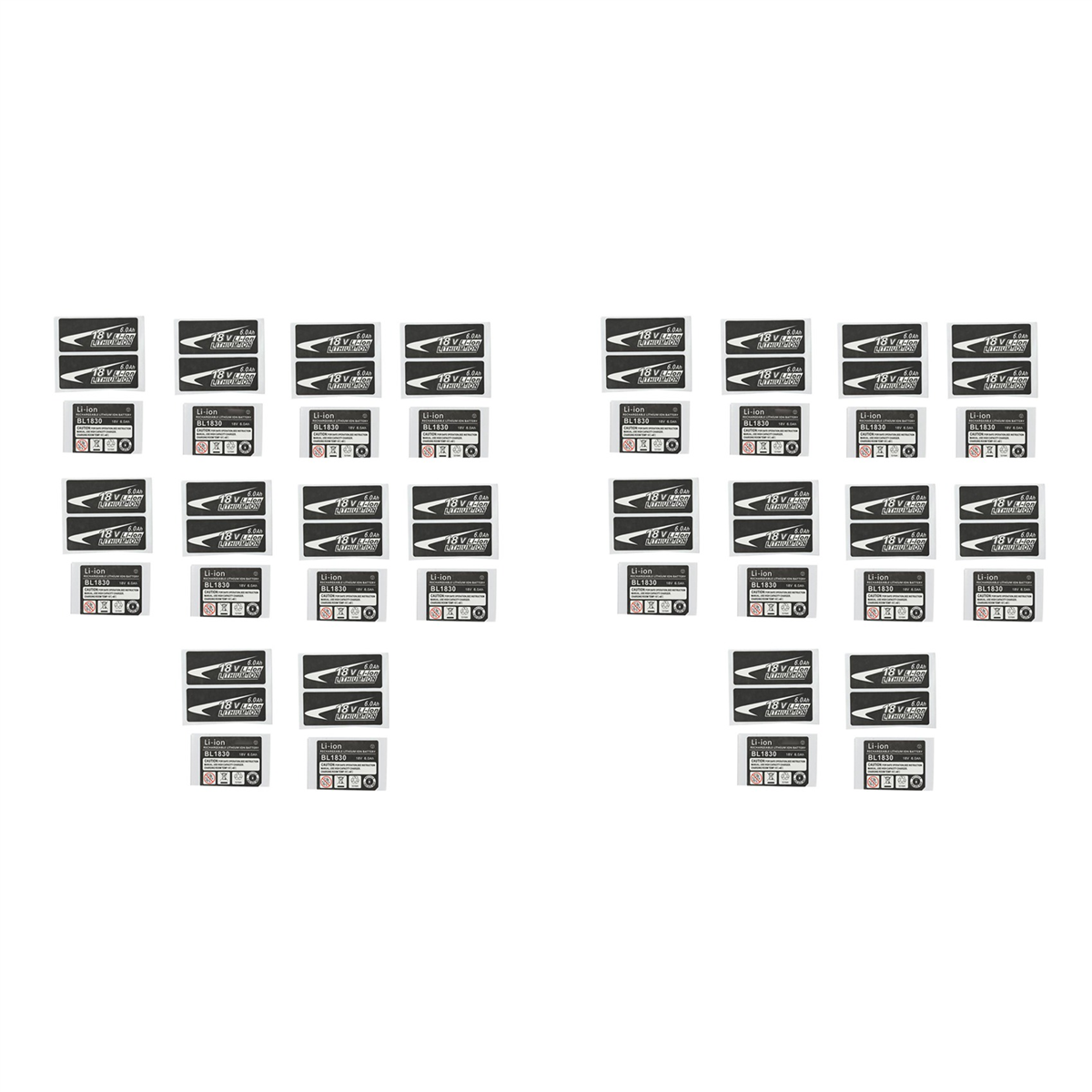 20 Sets of BL1830 Label Lithium Ion Battery 18V 6.0Ah Sticker Label ...