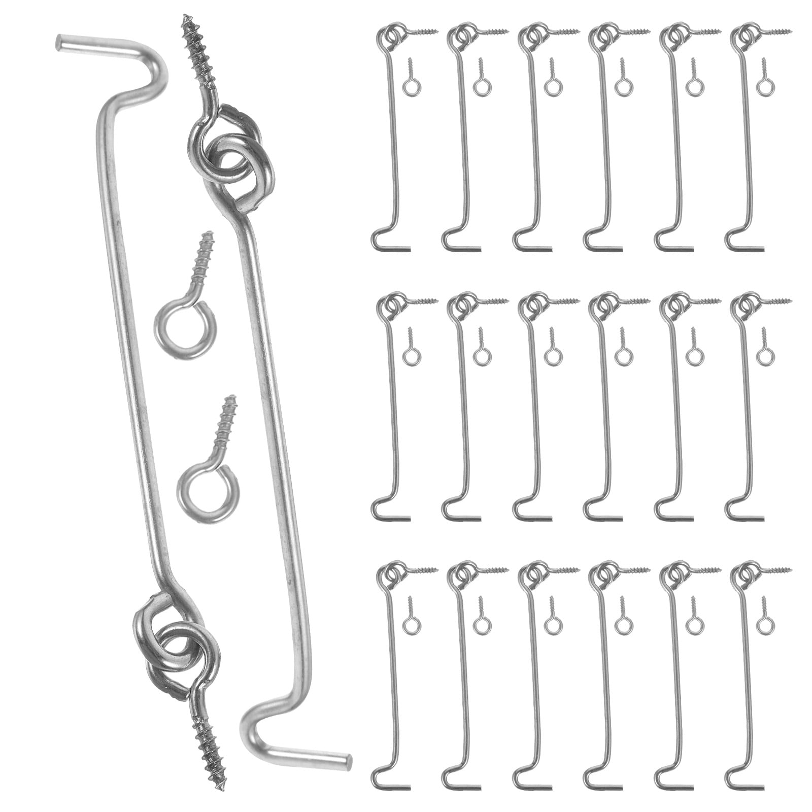 20 Sets of Stainless Steel Cabin Hook Eye Latch Door and Window Wind ...