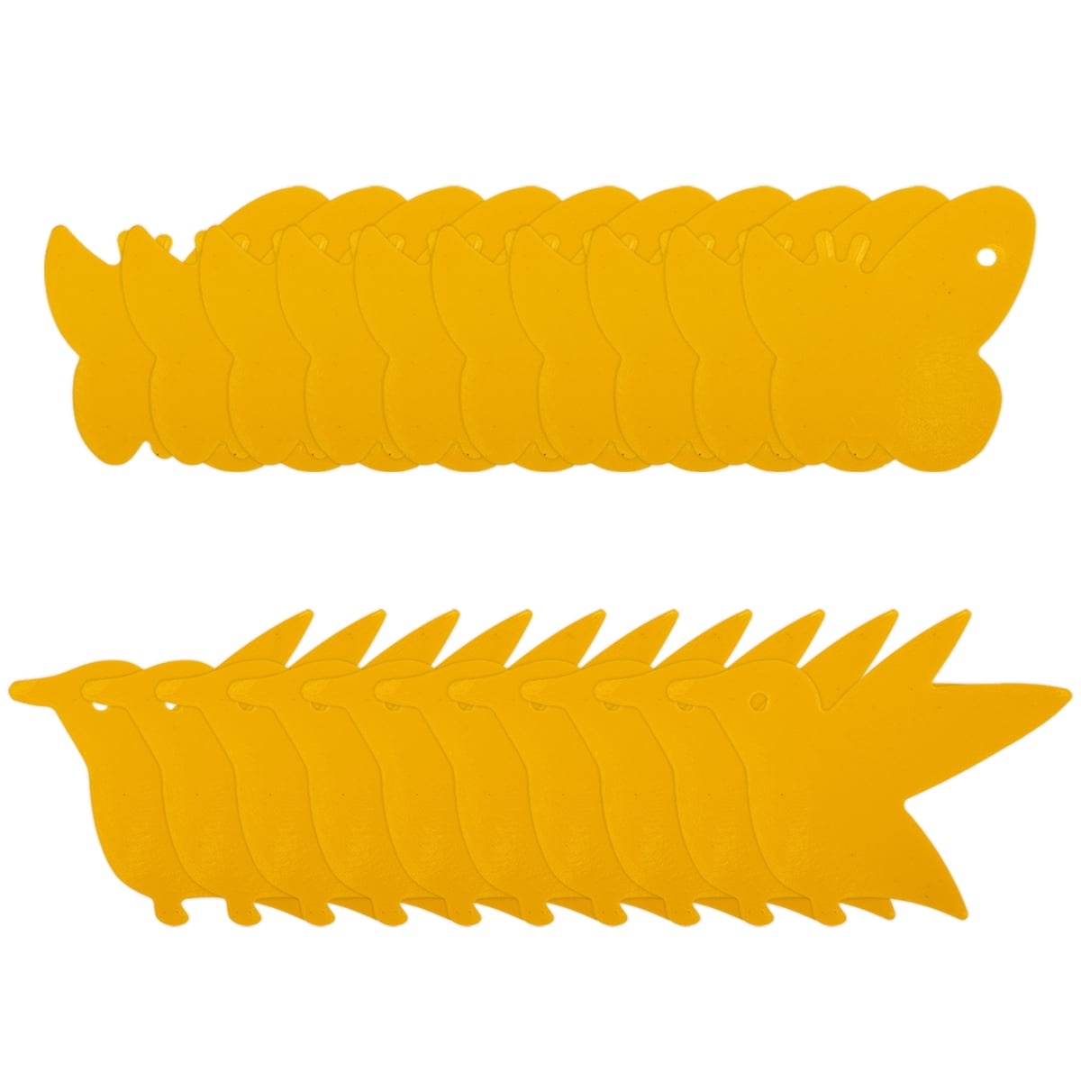 20 Shaped Sticky Plate Yellow Stickers For Indoor Plant Pest Control ...