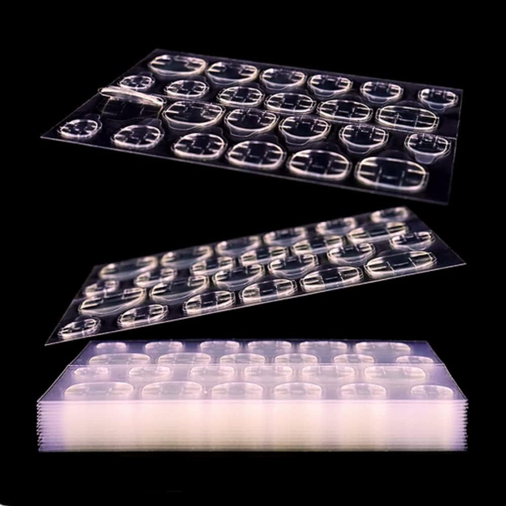 20 Sheet (480PCS) Glue il Stickers for Press on ils Adhesive Tabs for ...