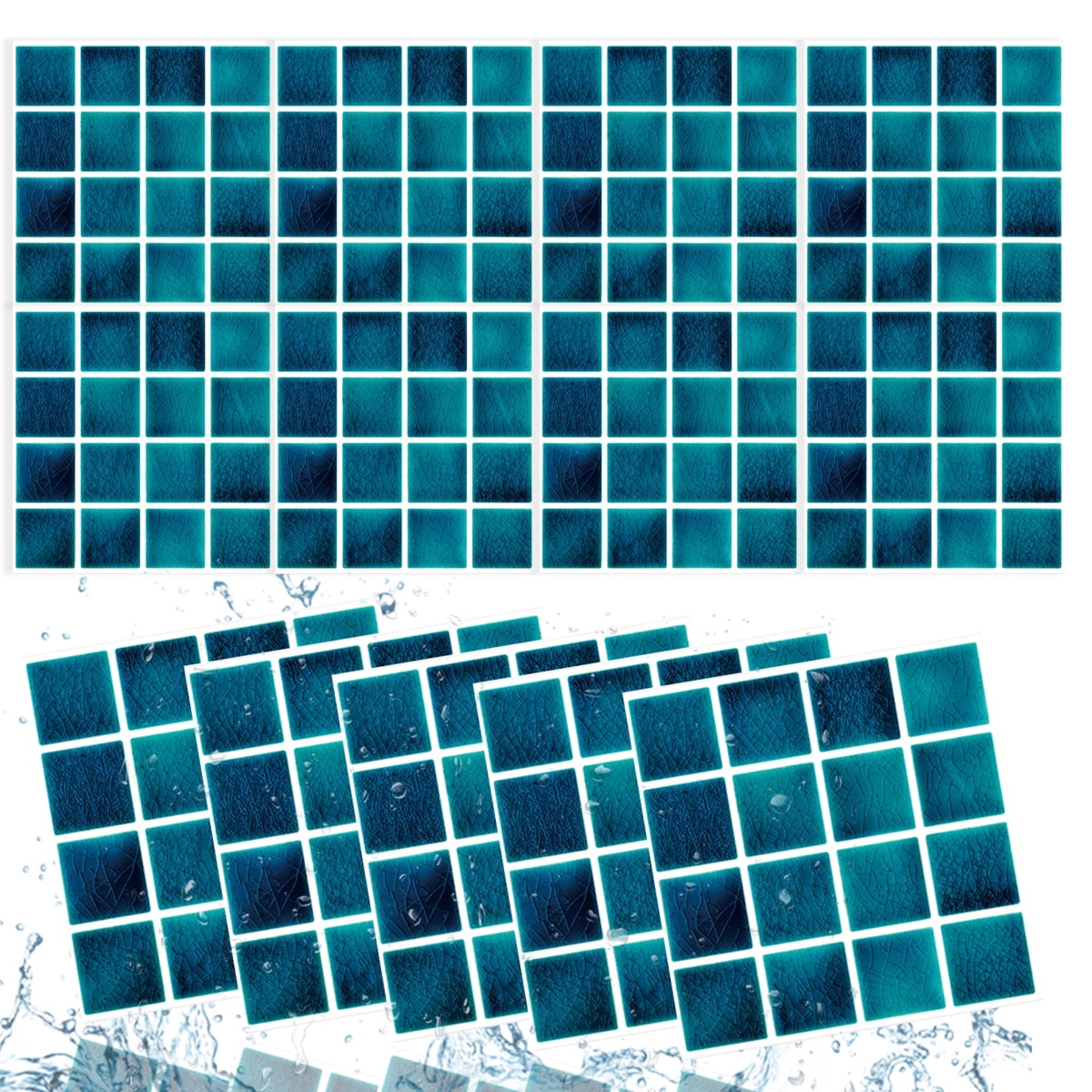 20 Sheet Mosaic Tile Transfer for Home Decor, Peel and Stick Self ...