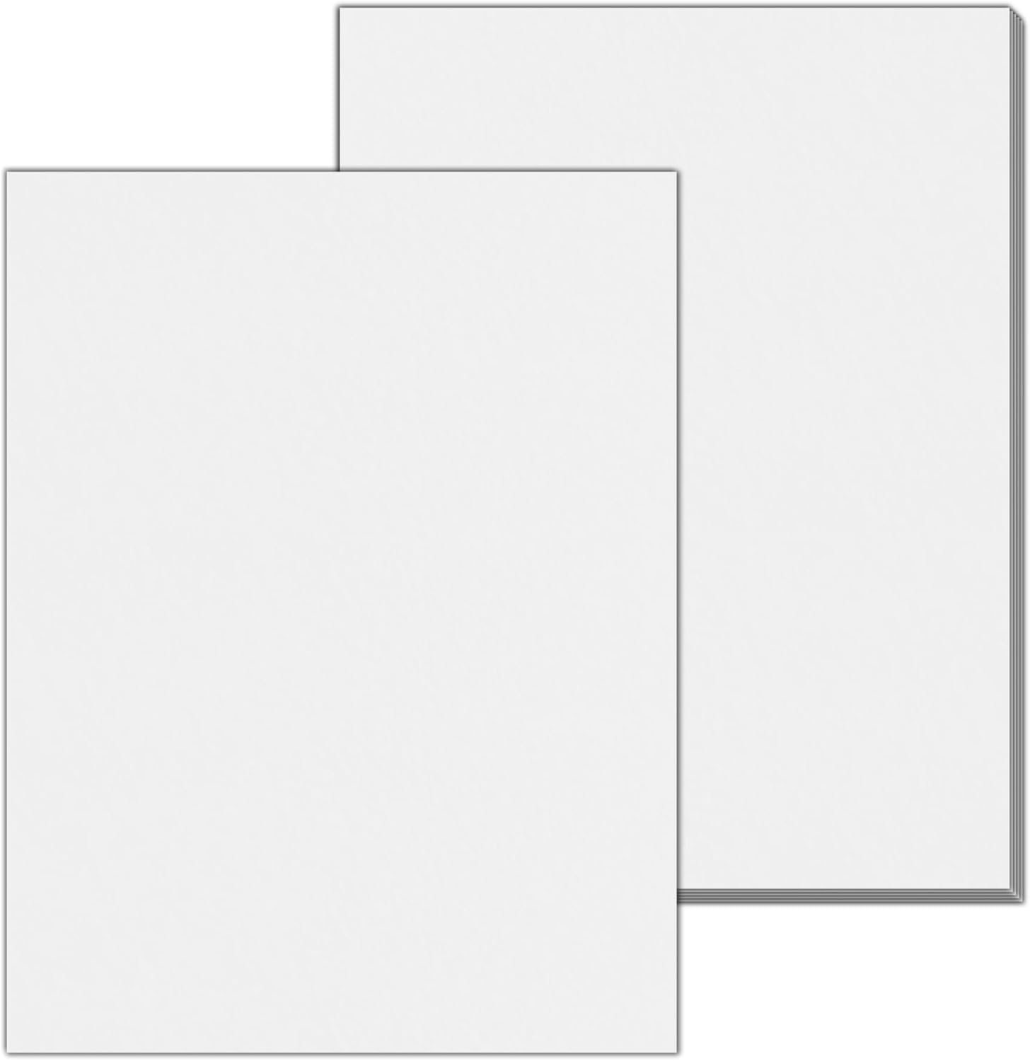 20 Sheets, 130 lb (350 gsm) - Thick Heavy White Cardstock, Heavyweight ...