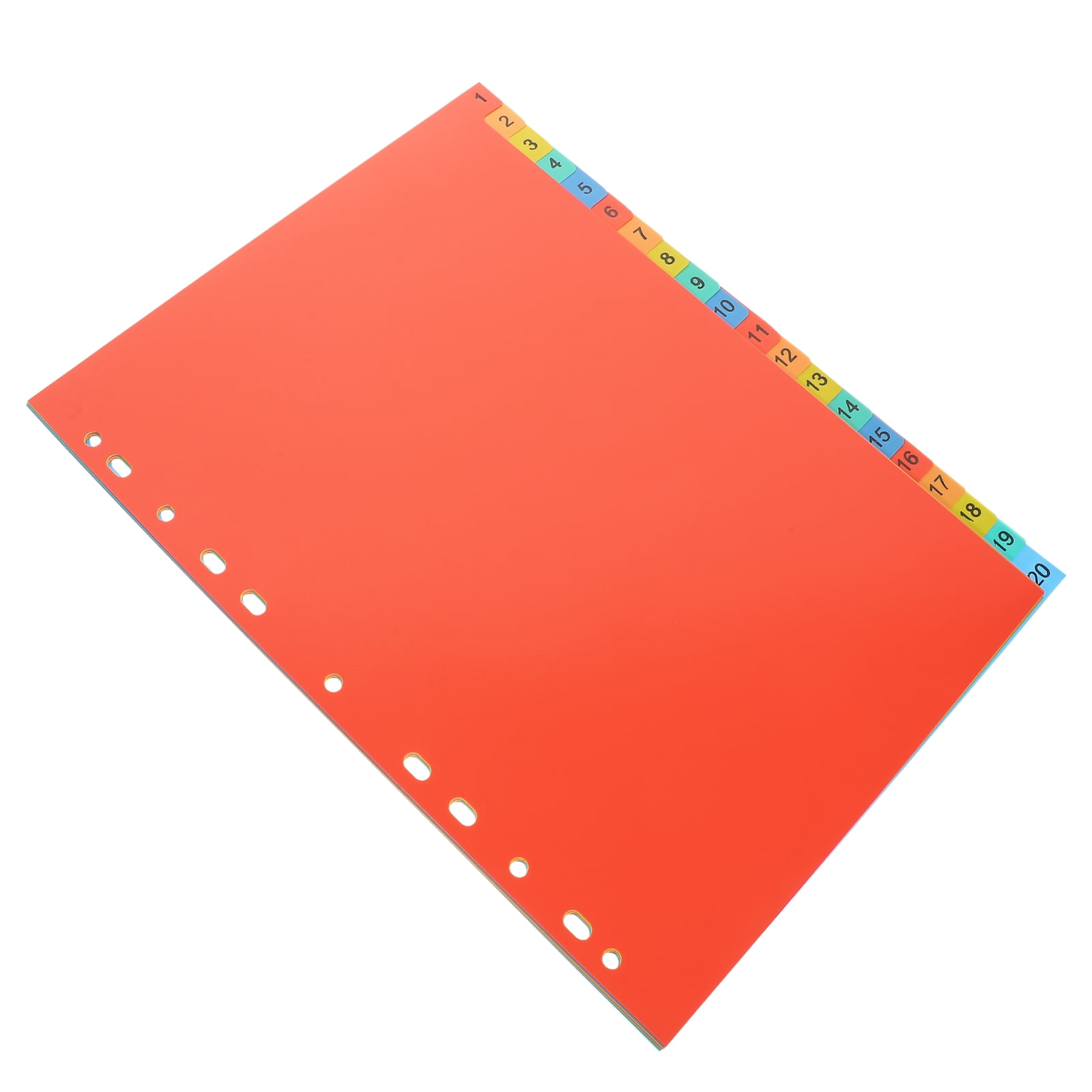 20 Sheets A4 Binder Divider File Divider Subject Divider For Binder ...