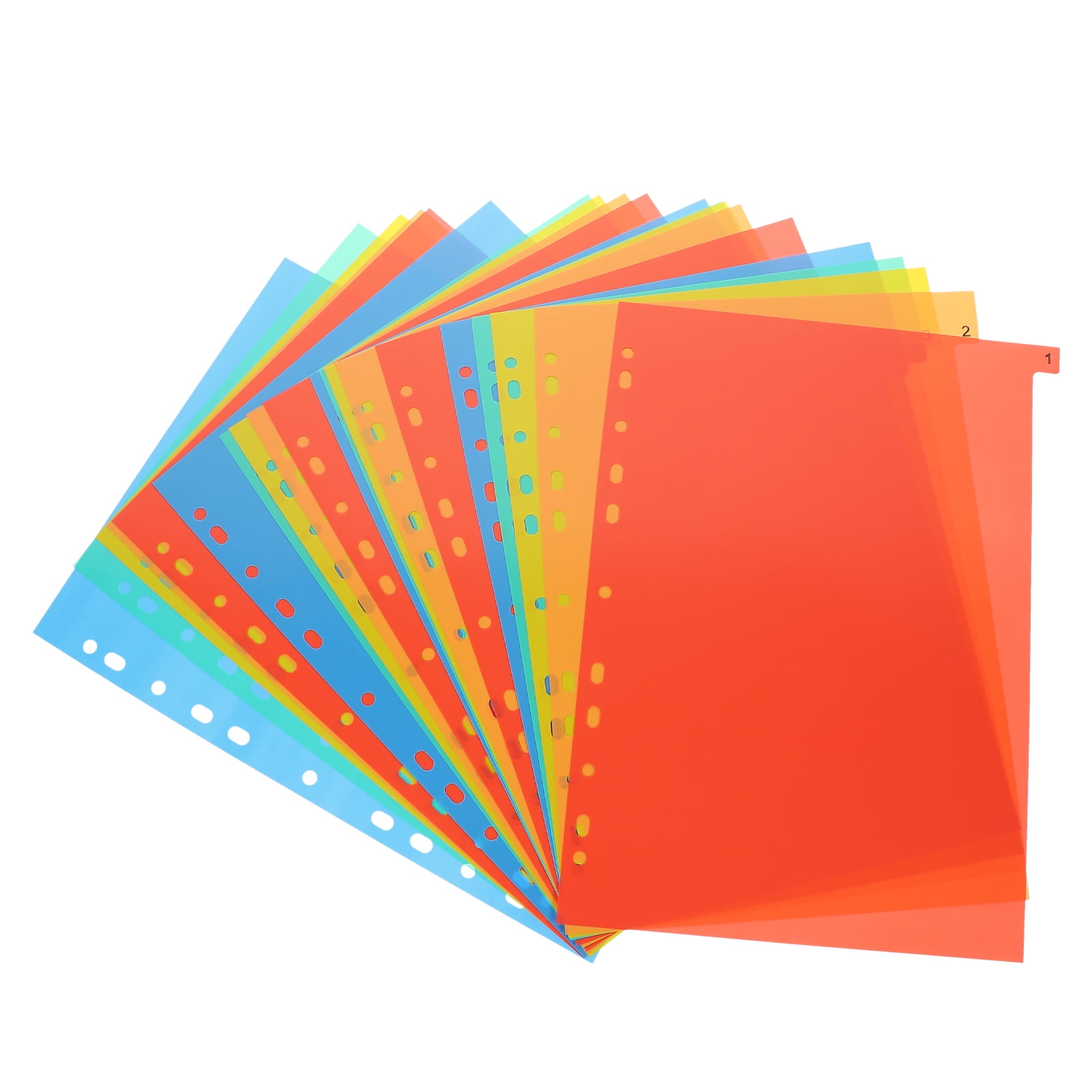 20 Sheets A4 File Divider Notebook Divider School Binder Divider Daily ...