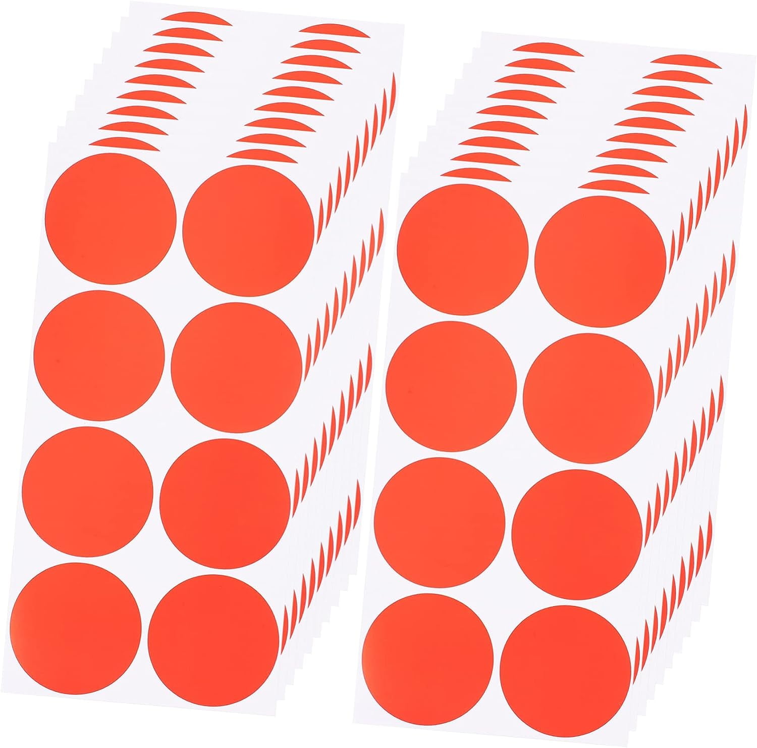 20 Sheets Adhesive Red Classified Papers Dot Large Circle Sticky Polka ...