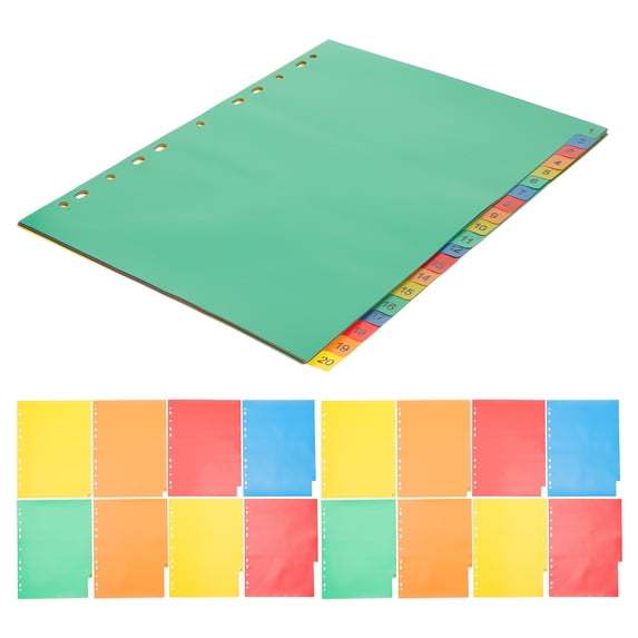 20 Sheets Adjustable Thick Paper Organizer Paper Dividers 29.7X21cm ...