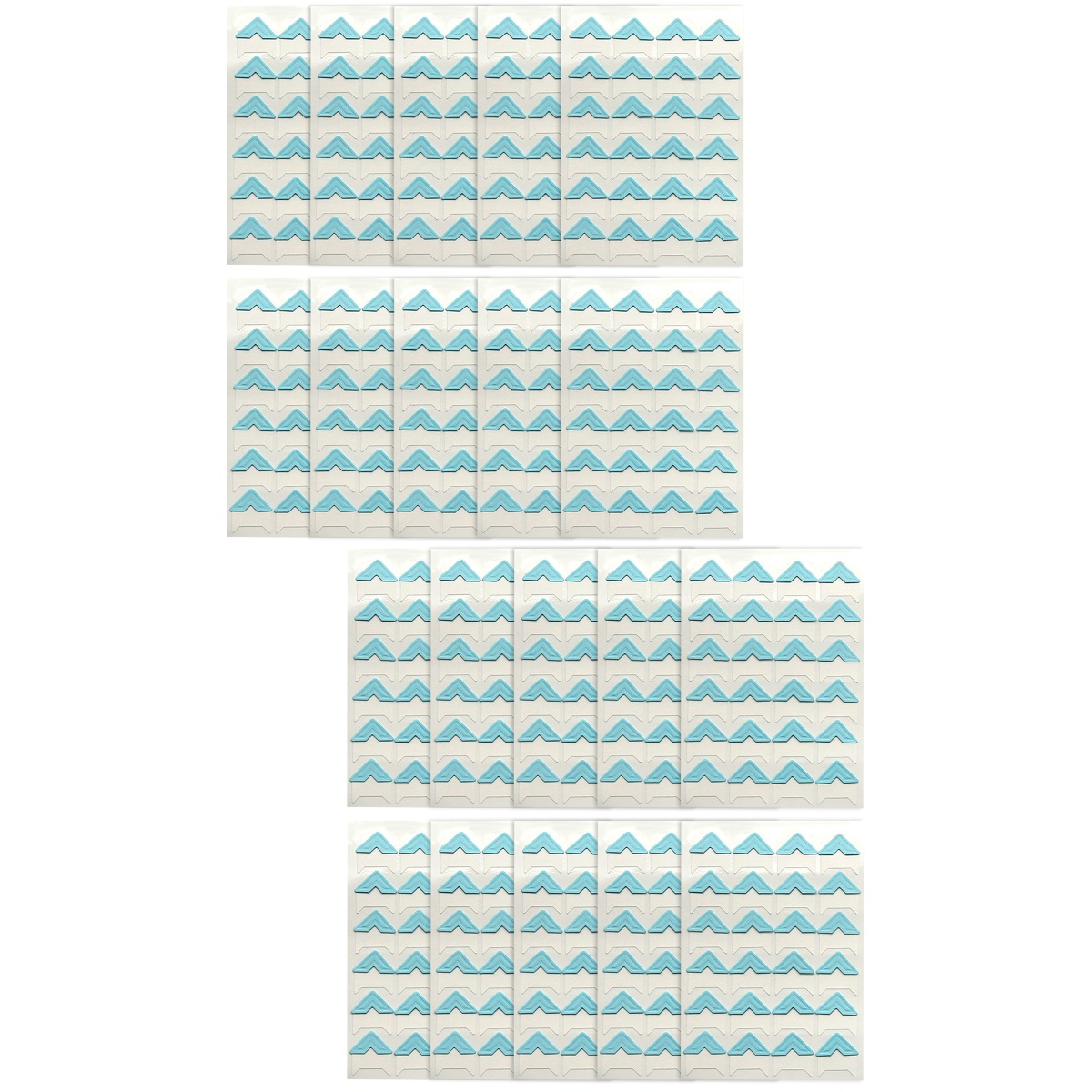 20 Sheets Album Corner Stickers Photo Corners Self Adhesive Picture for ...