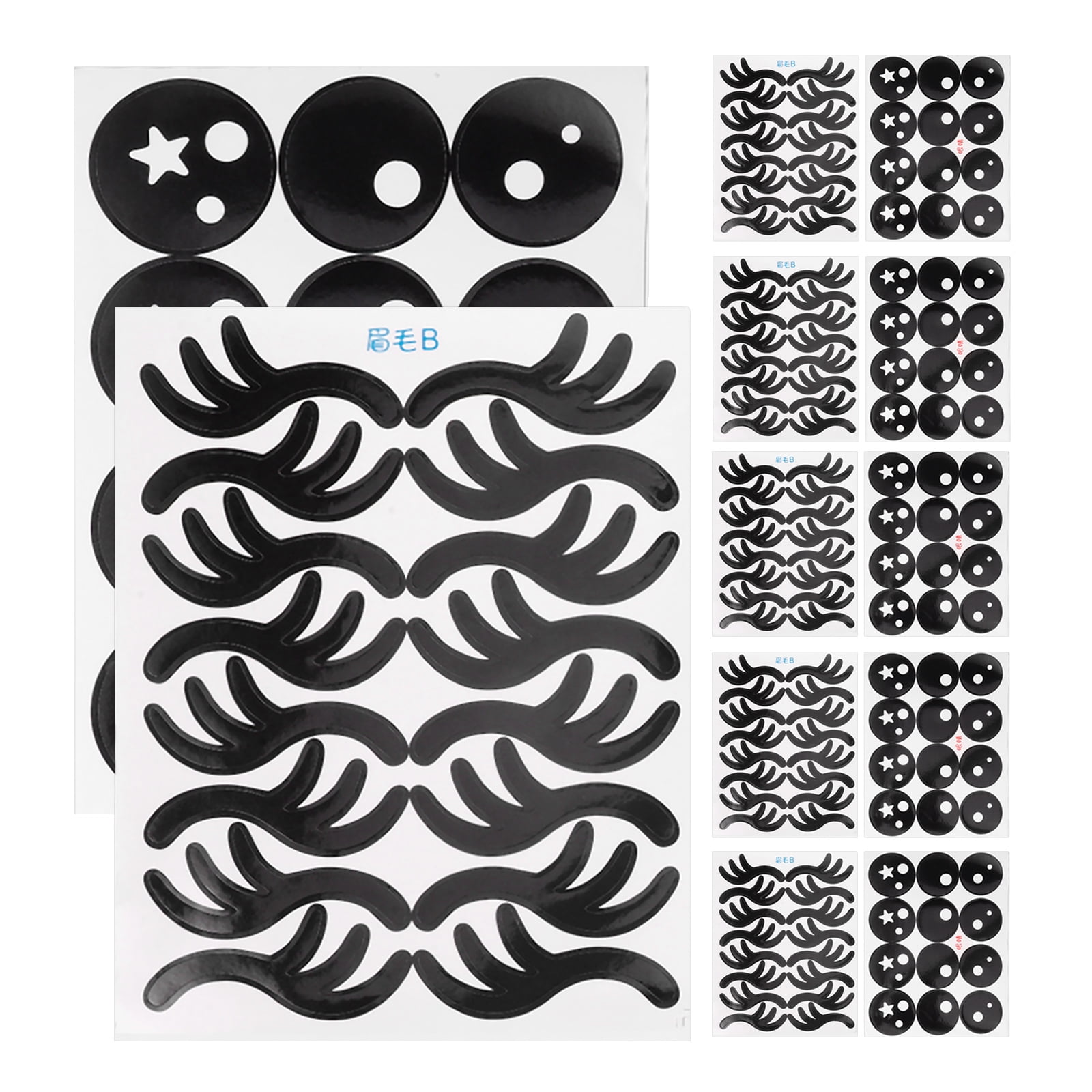20 Sheets Balloon Eye Stickers Eyes Stickers Balloon Decals Cartoon ...