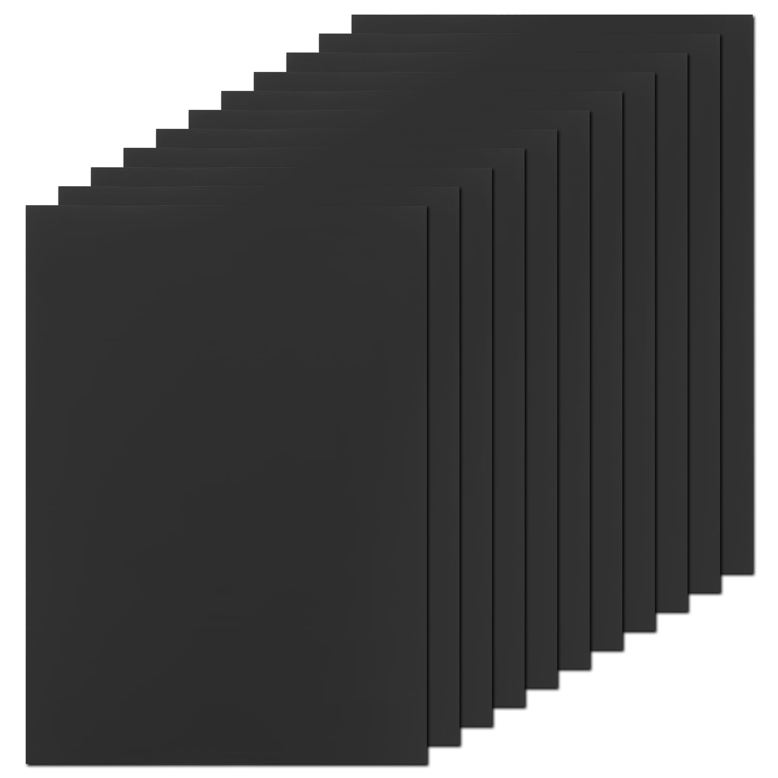 20 Sheets Black Cardboard White Cardstock Black Paper A4 Black A4 Paper ...