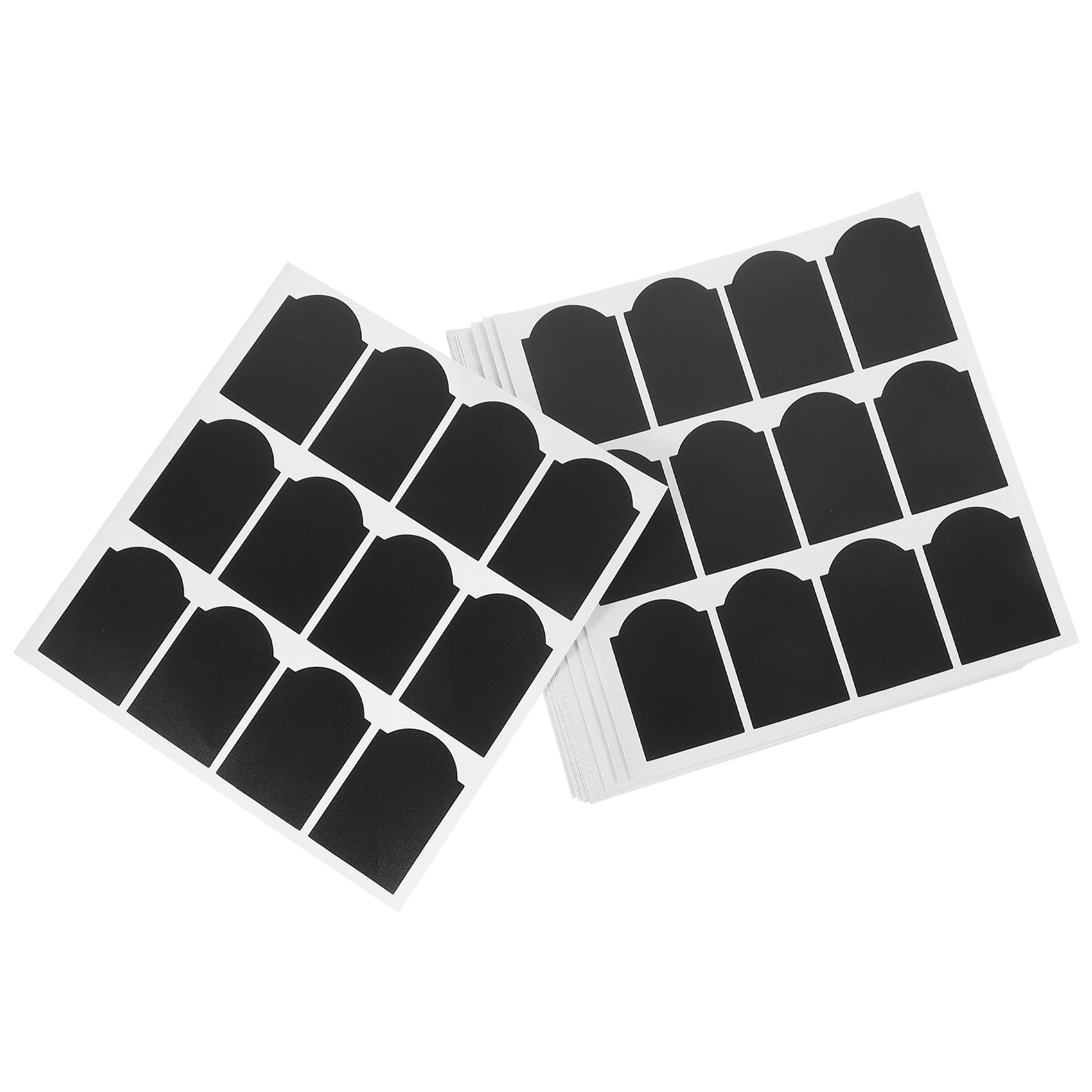 20 Sheets Blackboard Label Bottle Sticker Blank Frosted Erasable Self ...