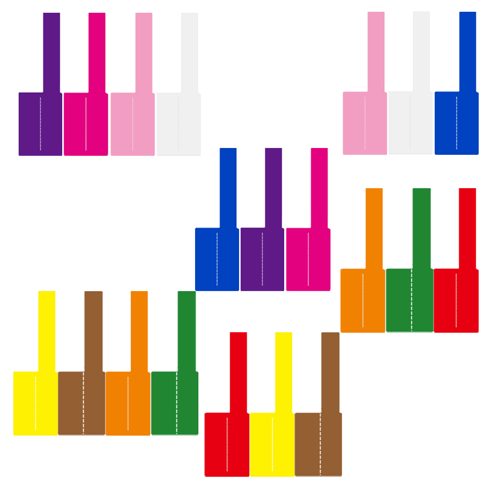 20 Sheets Cable Label Wire Stickers Cord Labels for Office Colorful ...