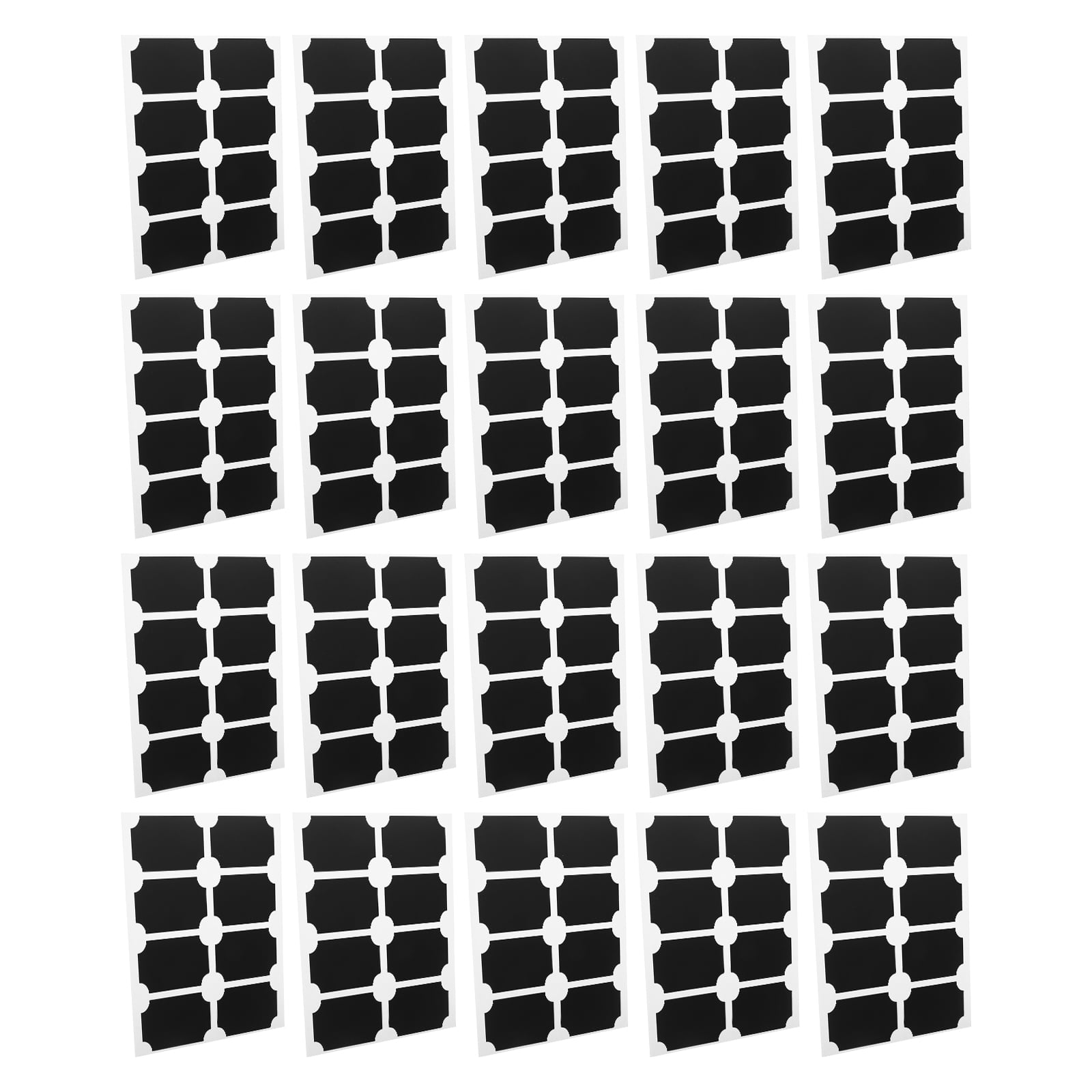 20 Sheets Chalkboard Stickers Name Tags Self-Adhesive Label Glass Food ...
