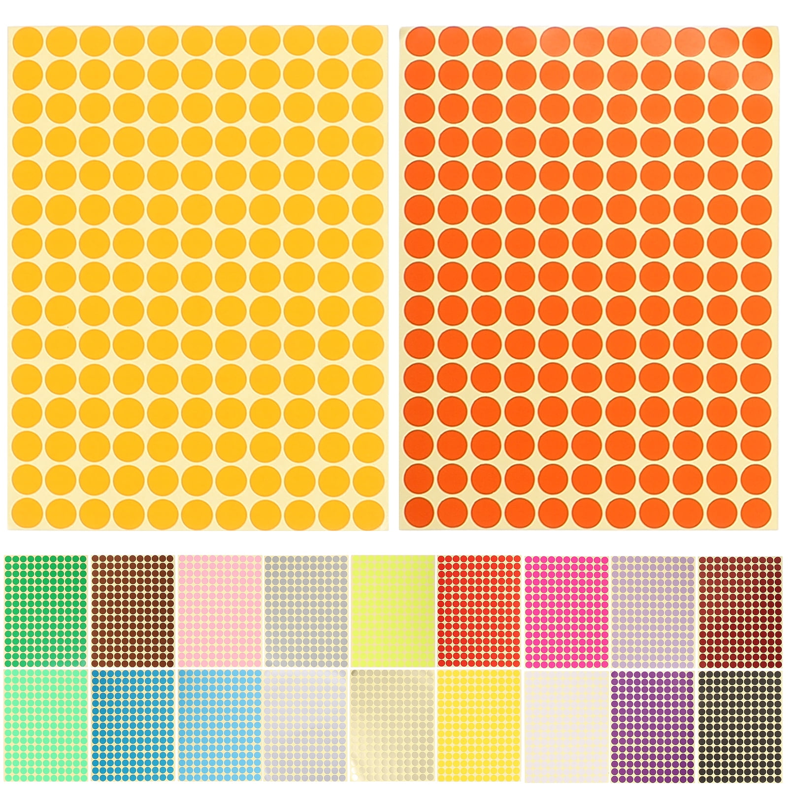 TABLZONE Self-Adhesive Color Coded Dot Stickers Assorted Colors for ...