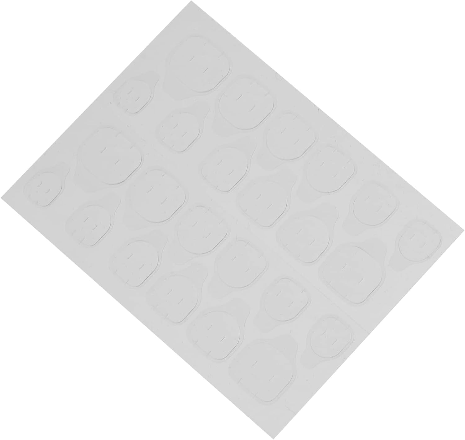 20 Sheets Double Sided Adhesive il Stickers Clear Double Sided Tape ...