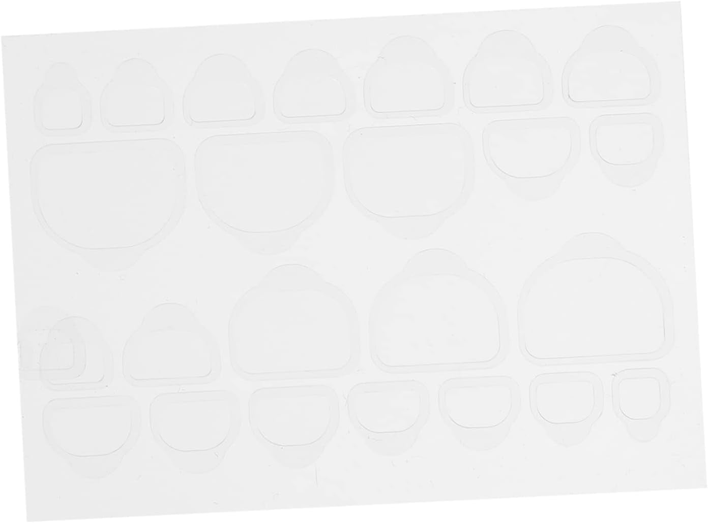 20 Sheets Double Sided Adhesive il Stickers Two Sided Tape il Gel il ...