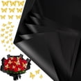 20 Sheets Flower Bouquet Wrapping Paper with 12 Pieces Gold Butterfly ...