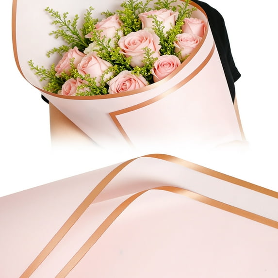 20 Sheets Flower Wrapping Paper 58cm Border Water Bouquet Wrapping ...